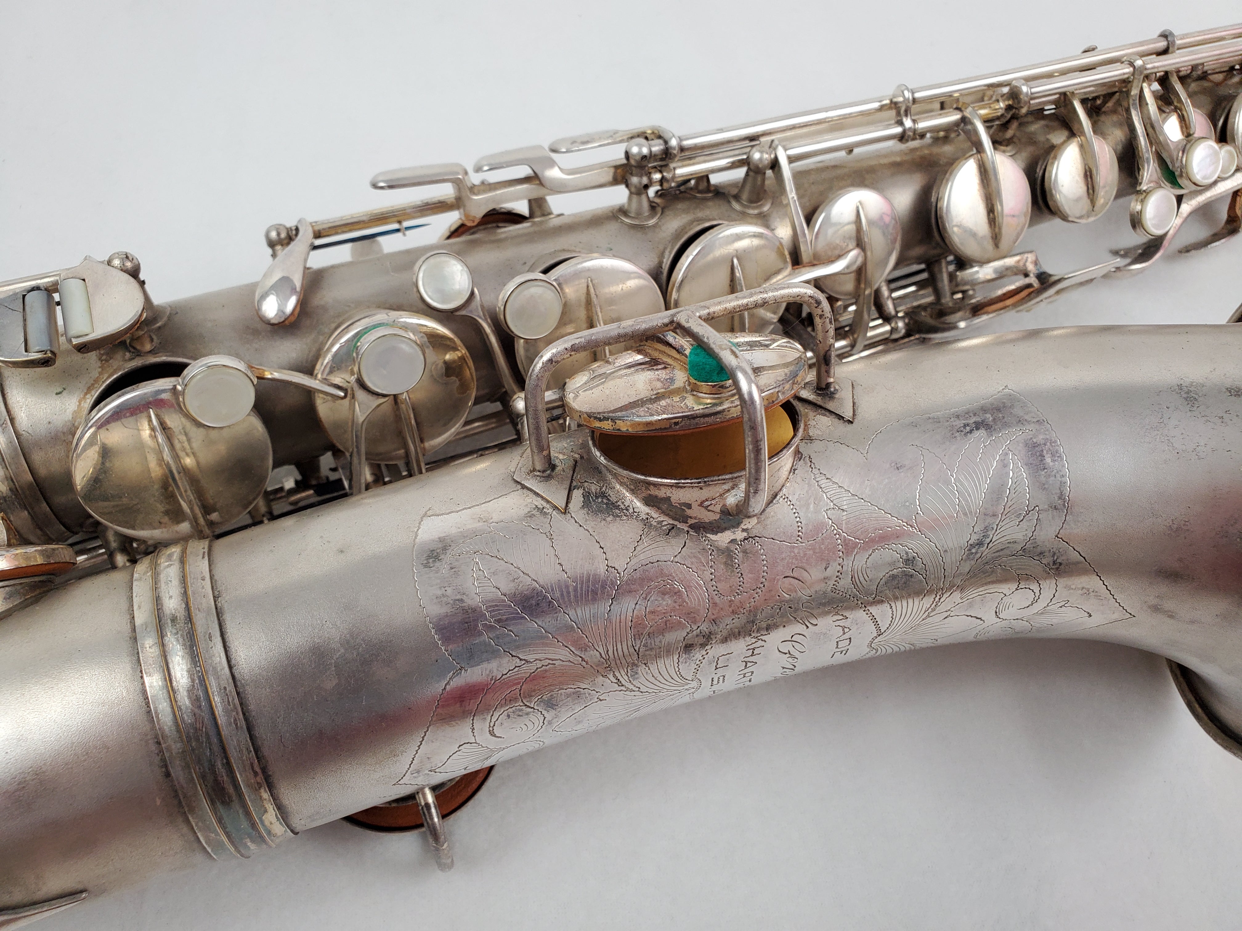 Conn C Melody Saxophone 224xxx - Silver Plated w Gold Wash Bell ...